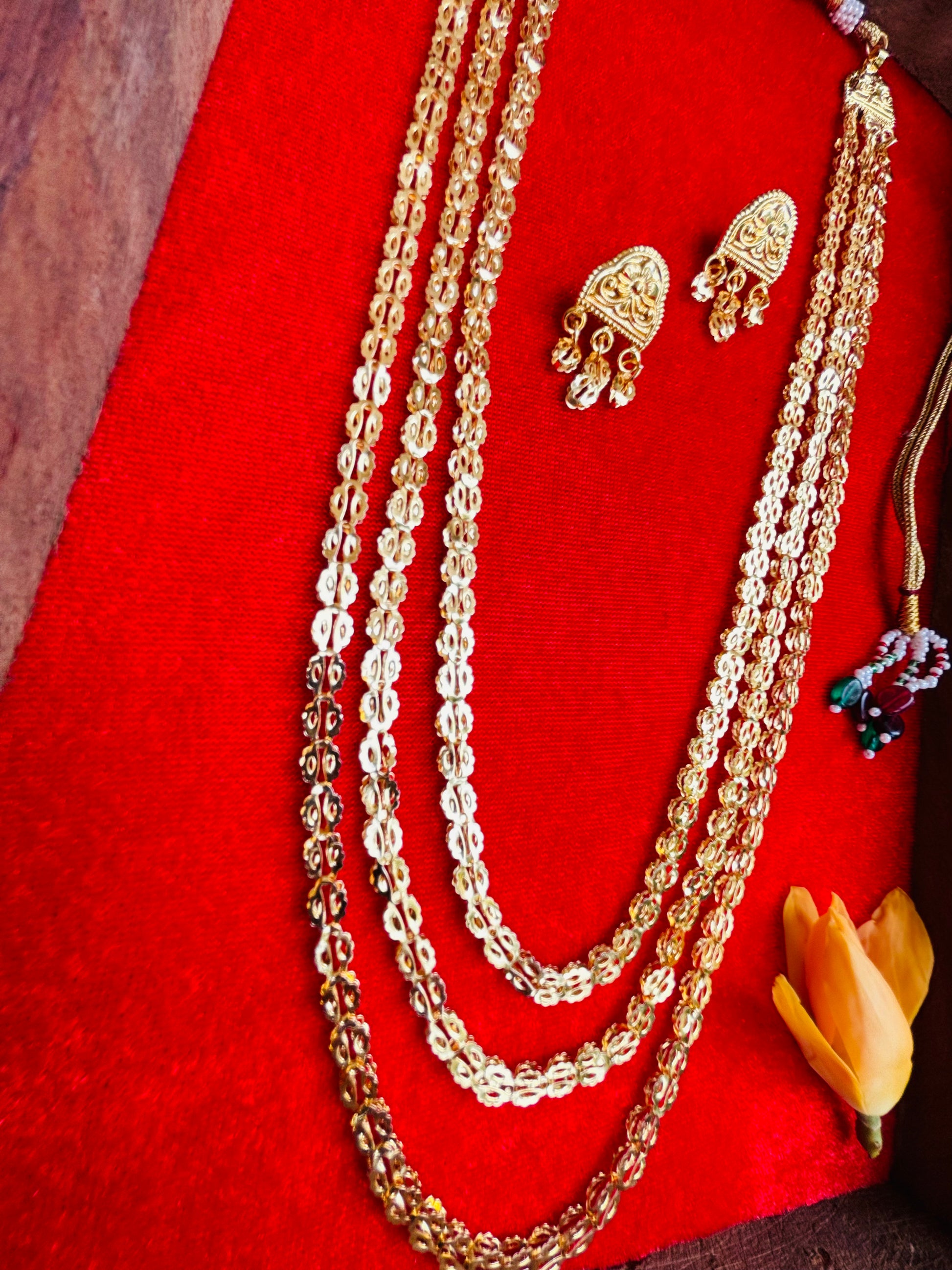 पोहे हार + कानातले | Pohe Haar + Earrings – PrajaktaRaj