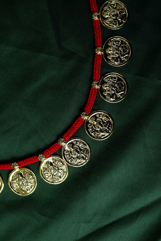 मोठा पुतळीहार + कानातले | Long Putali Haar + Earrings – PrajaktaRaj